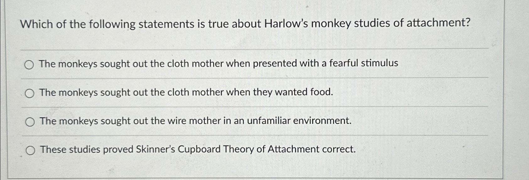 Solved Which of the following statements is true about | Chegg.com
