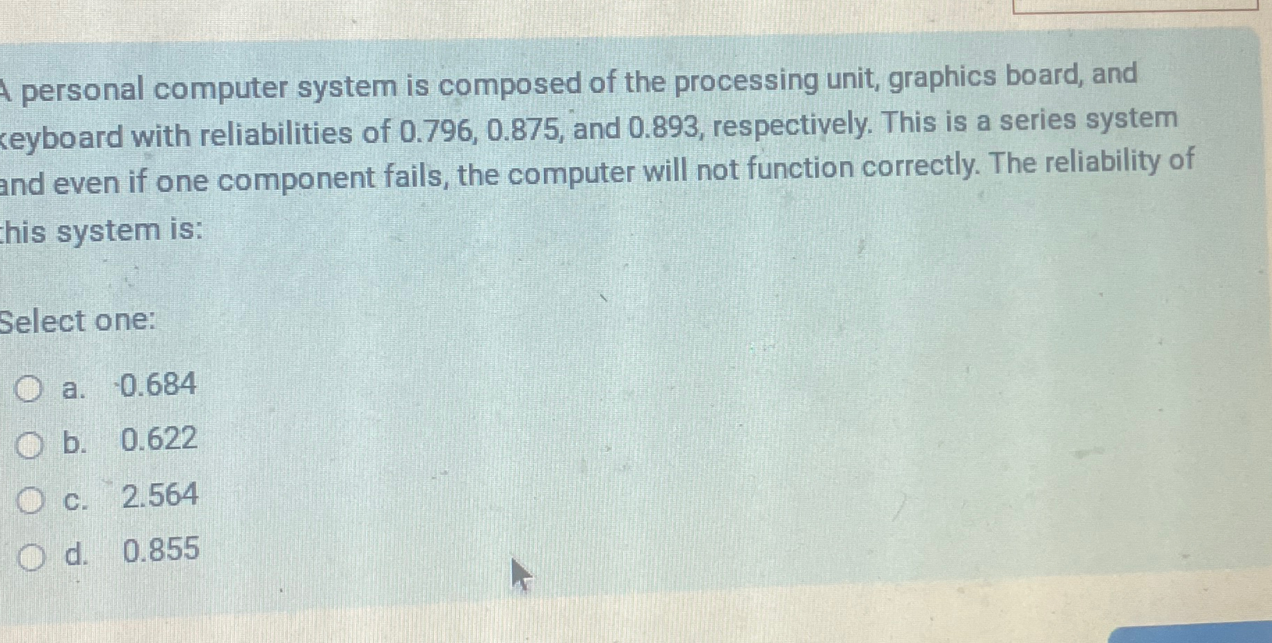 Solved personal computer system is composed of the | Chegg.com