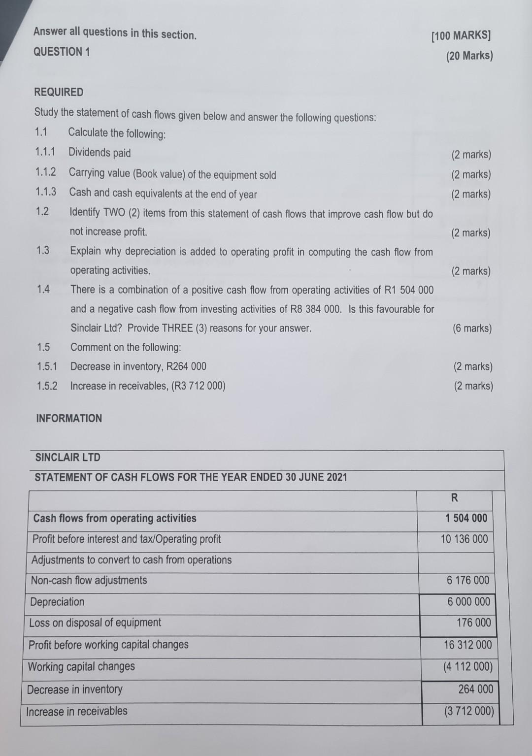 Solved Answer all questions in this section. [100 MARKS] | Chegg.com
