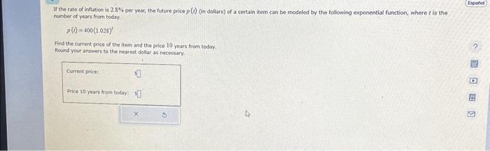 Solved If the rate of intation is 28% per year, the future | Chegg.com