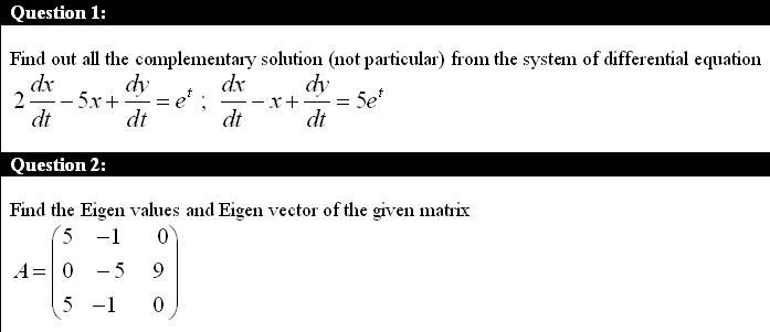 Solved Find out all the complementary solution (not | Chegg.com