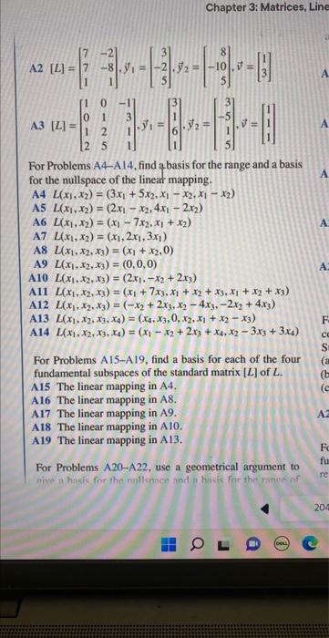 Solved Chapter 3: Matrices, Line A2 | Chegg.com