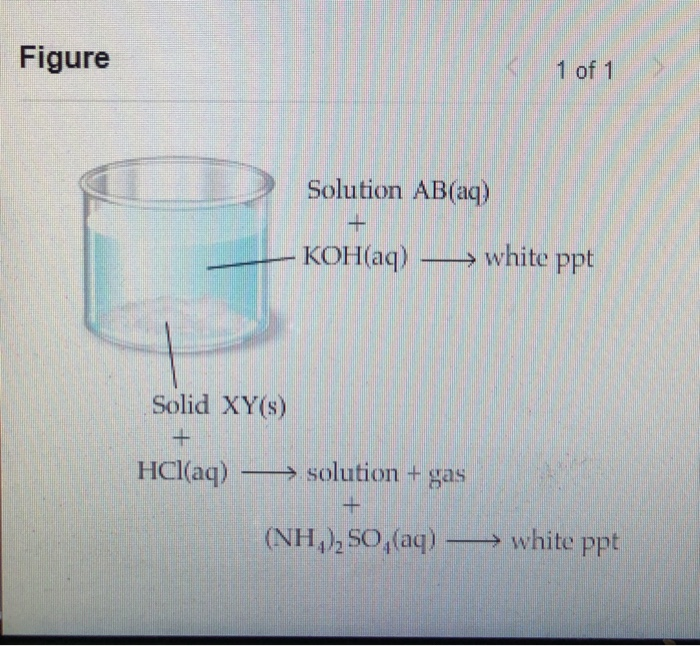 Solved Qualitative analysis An unknown white solid consists | Chegg.com