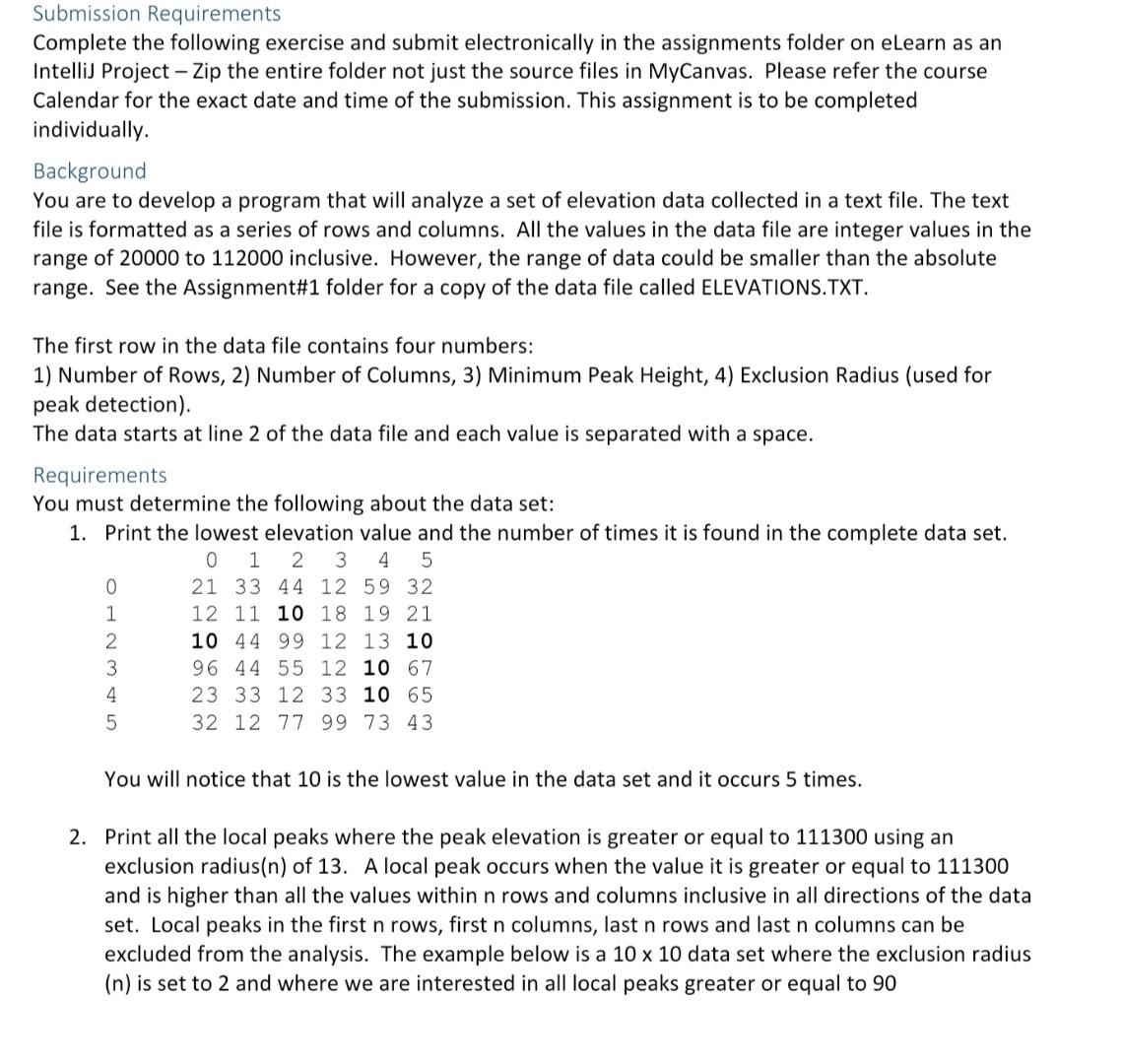 Solved Submission Requirements Complete the following | Chegg.com