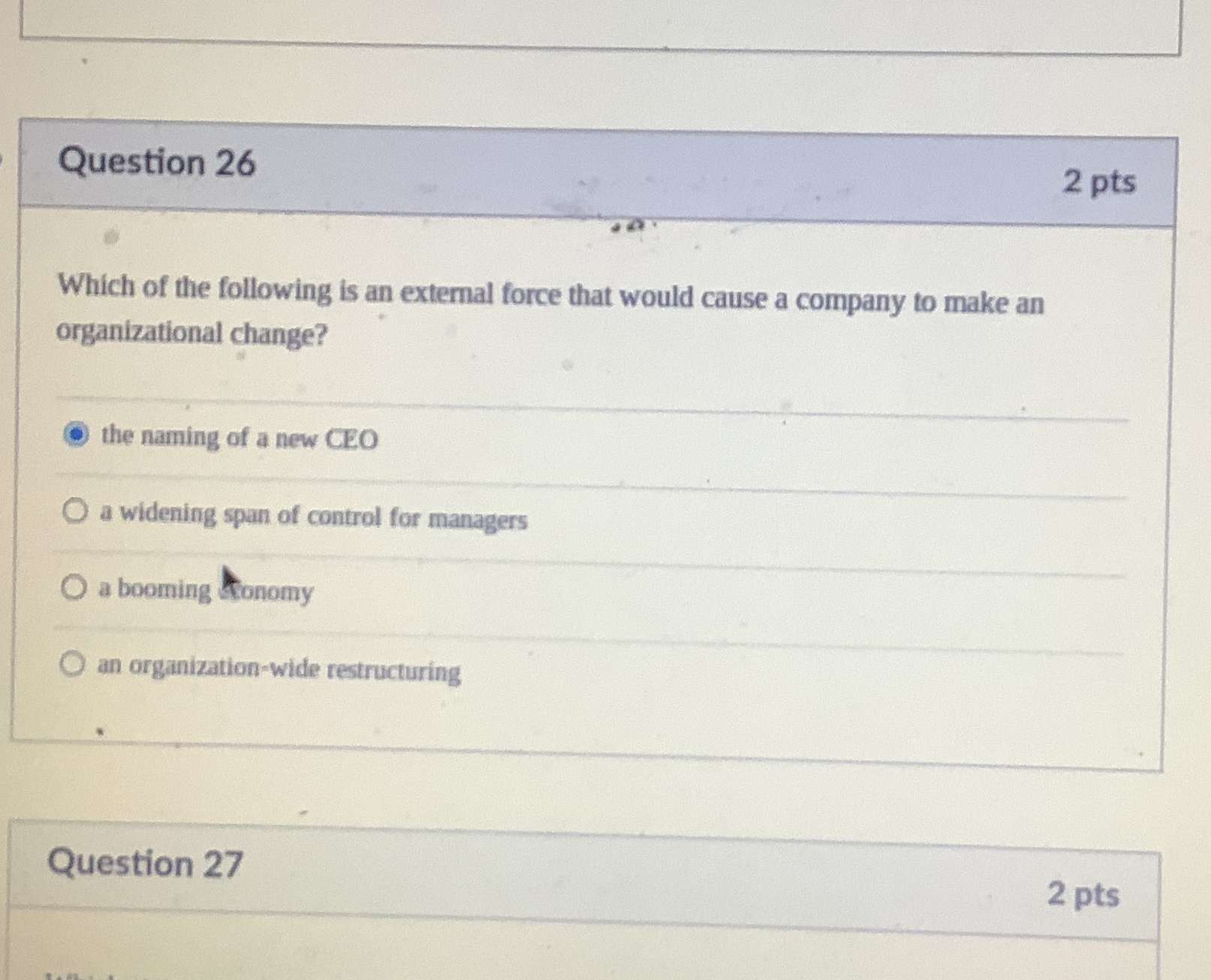 Solved Question 262 ﻿ptsWhich of the following is an | Chegg.com