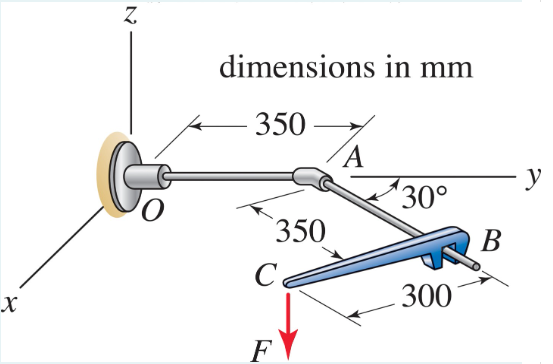 Solved In the pipe assembly shown, points B and C lie in the | Chegg.com