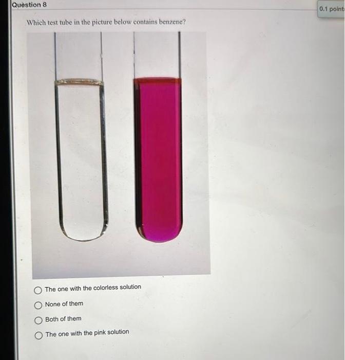 Solved Which test tube in the picture below contains | Chegg.com