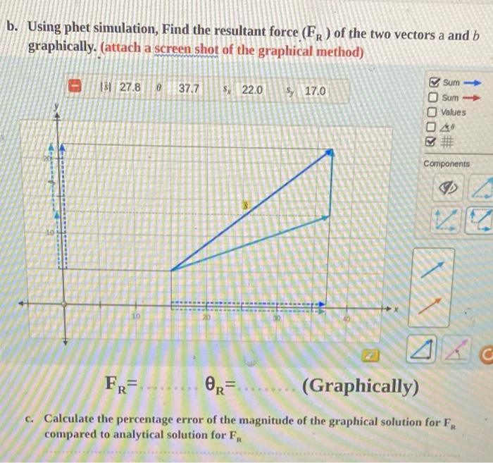 Solved 1) For part 1, use Phet simulation for each vector to | Chegg.com