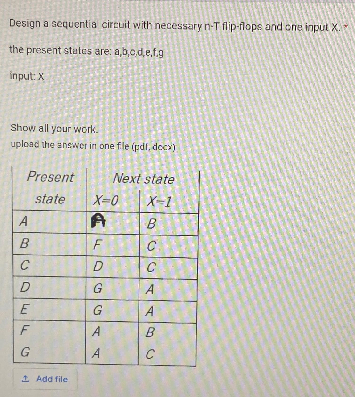 Solved Design a sequential circuit with necessary n - T | Chegg.com