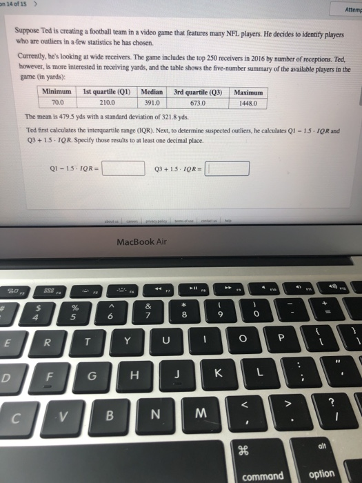 Solved on 14 of 15 > Attem Suppose Ted is creating a | Chegg.com Solved on 14 of 15 > Attem Suppose Ted is creating a | Chegg.com