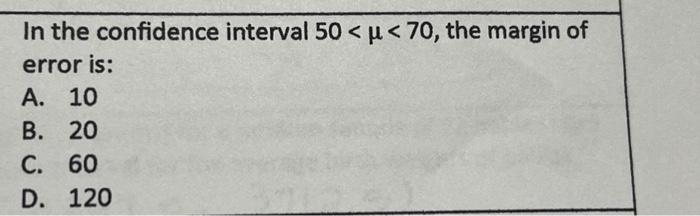Solved In the confidence interval 50