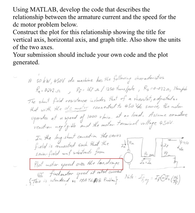 Using MATLAB, develop the code that describes the | Chegg.com