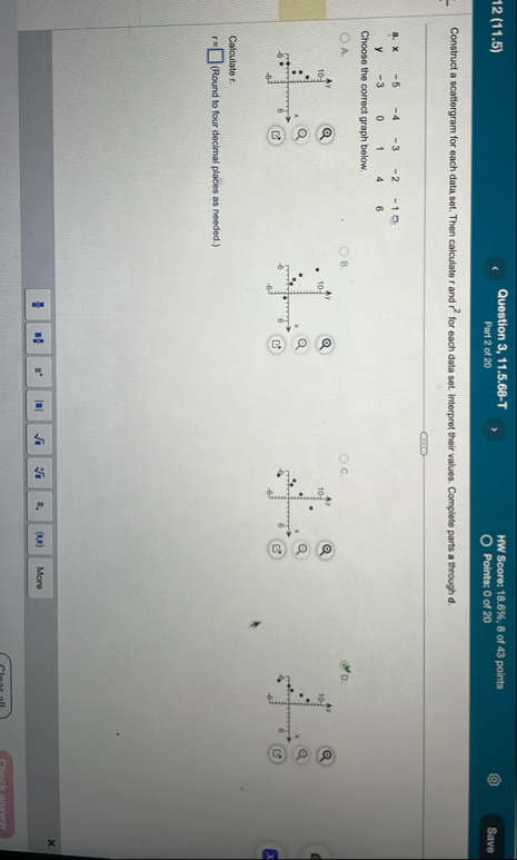 Solved 12 (11.5)Question 3, 11.5.68-THW Score: 18.6%, 8 ﻿of | Chegg.com