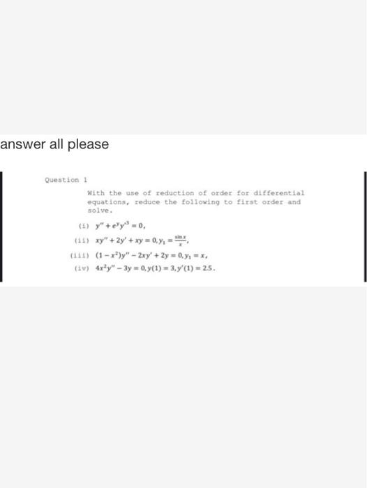 Solved answer all please Question 1 With the use of | Chegg.com