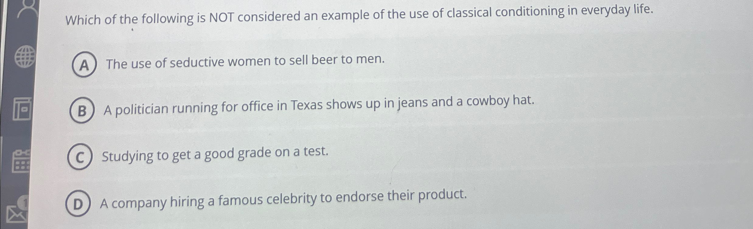 Solved Which of the following is NOT considered an example | Chegg.com