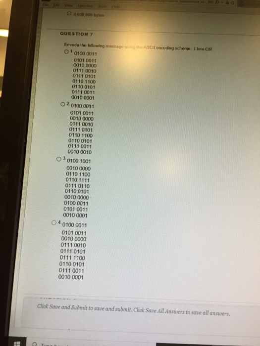 Solved O 4600,000 bytes QUESTION 7 Encode the following | Chegg.com Solved O 4600,000 bytes QUESTION 7 Encode the following | Chegg.com