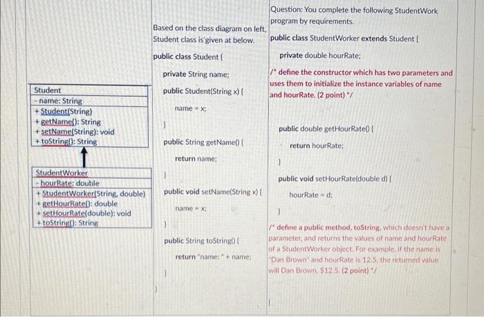 Solved Question: You complete the following StudentWork | Chegg.com
