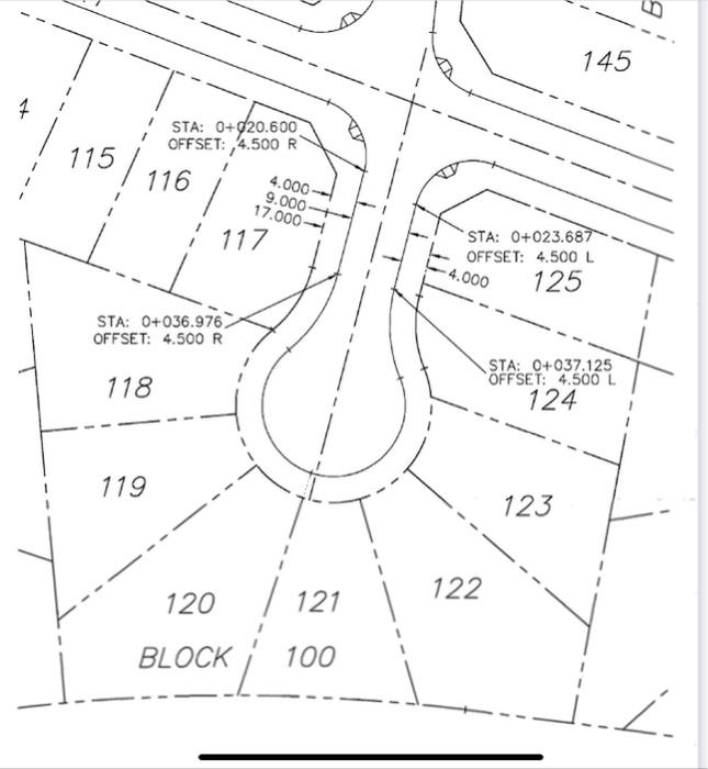 Lot Grading On the plan provided, determine the lot | Chegg.com