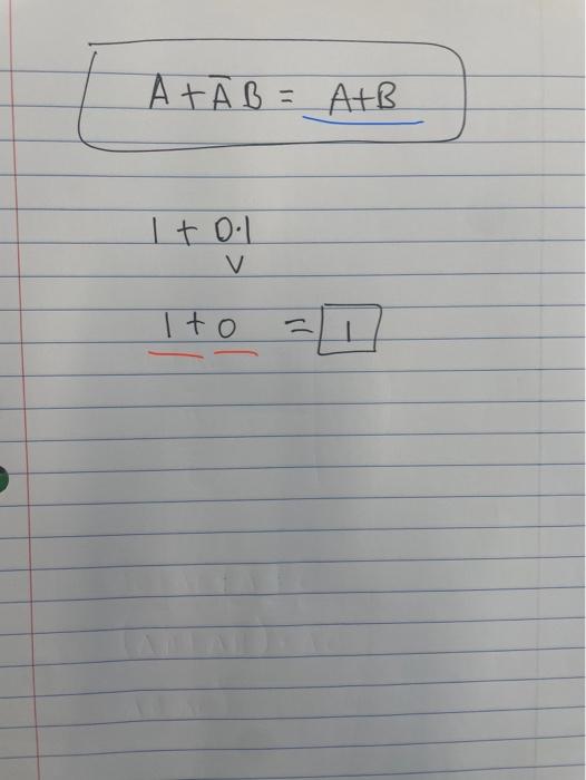 Solved help me understand why the answer isA+B?howbelow is | Chegg.com