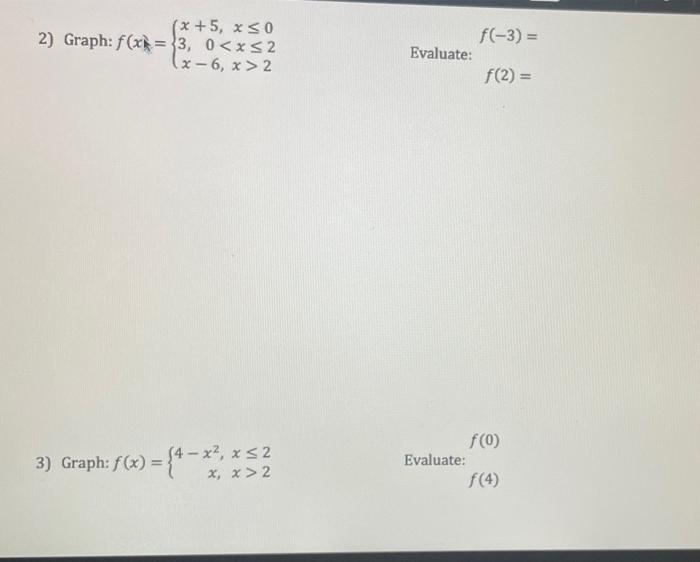 Solved Sketch the graph, create a table with (3) points. | Chegg.com