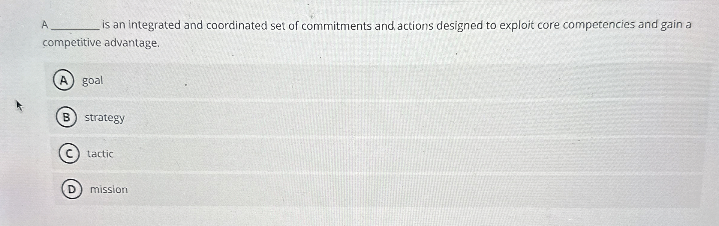 Solved A q, ﻿is an integrated and coordinated set of | Chegg.com