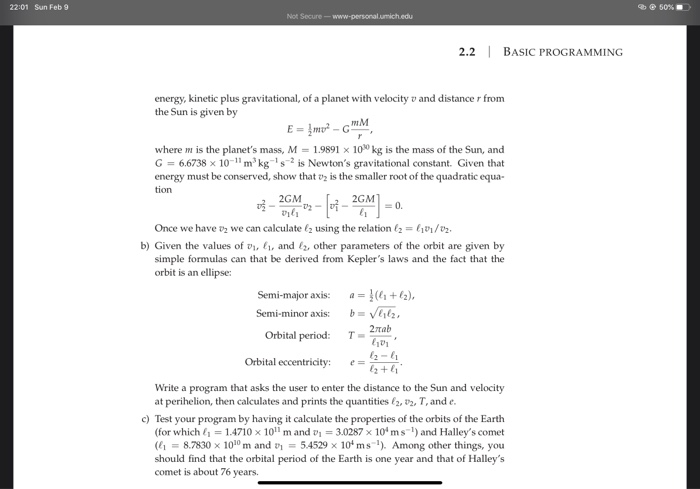 Solved 22:01 Sun Feb 9 @ 50% Not | Chegg.com