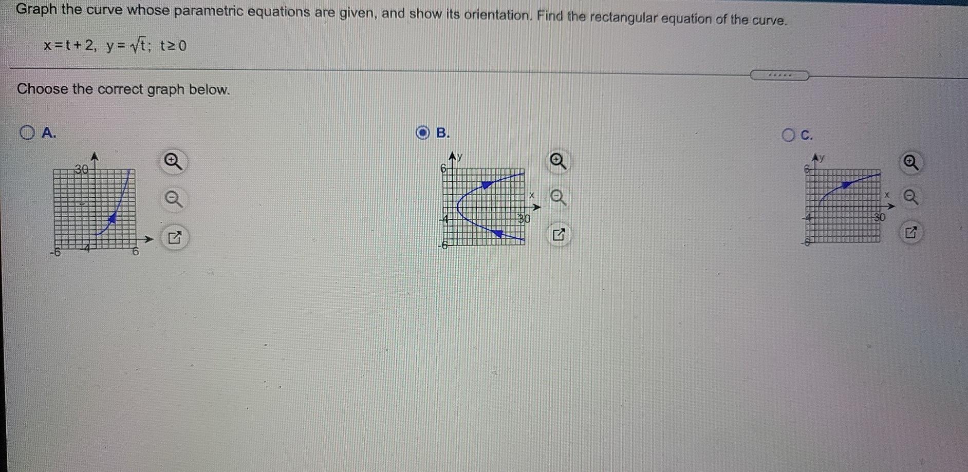Solved Graph the curve whose parametric equations are given, | Chegg.com