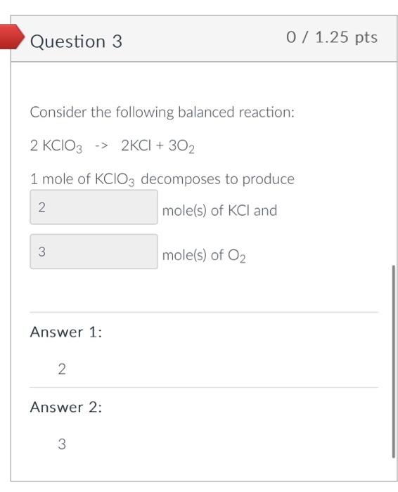 Solved Consider the following balanced reaction: | Chegg.com