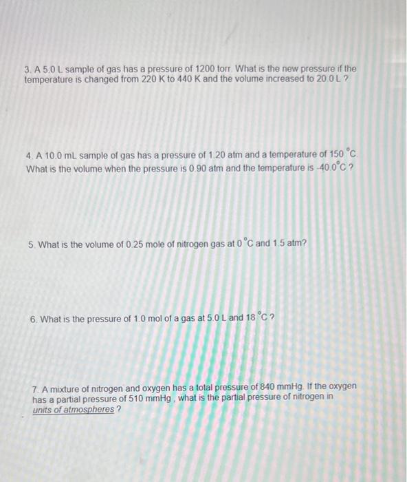 Solved Gas Laws Formulas Ideal Gas Law PV =nRT Combined Gas | Chegg.com