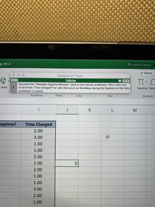 (Solved) : 9 2 Qw Search Sheet Share T S Assignment Tasks Cellular ...