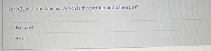 Solved What is the shape of AB4 type molecule where central | Chegg.com