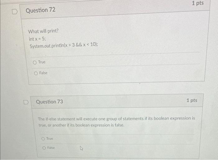 Solved What will print? int x=5; System.out.println | Chegg.com