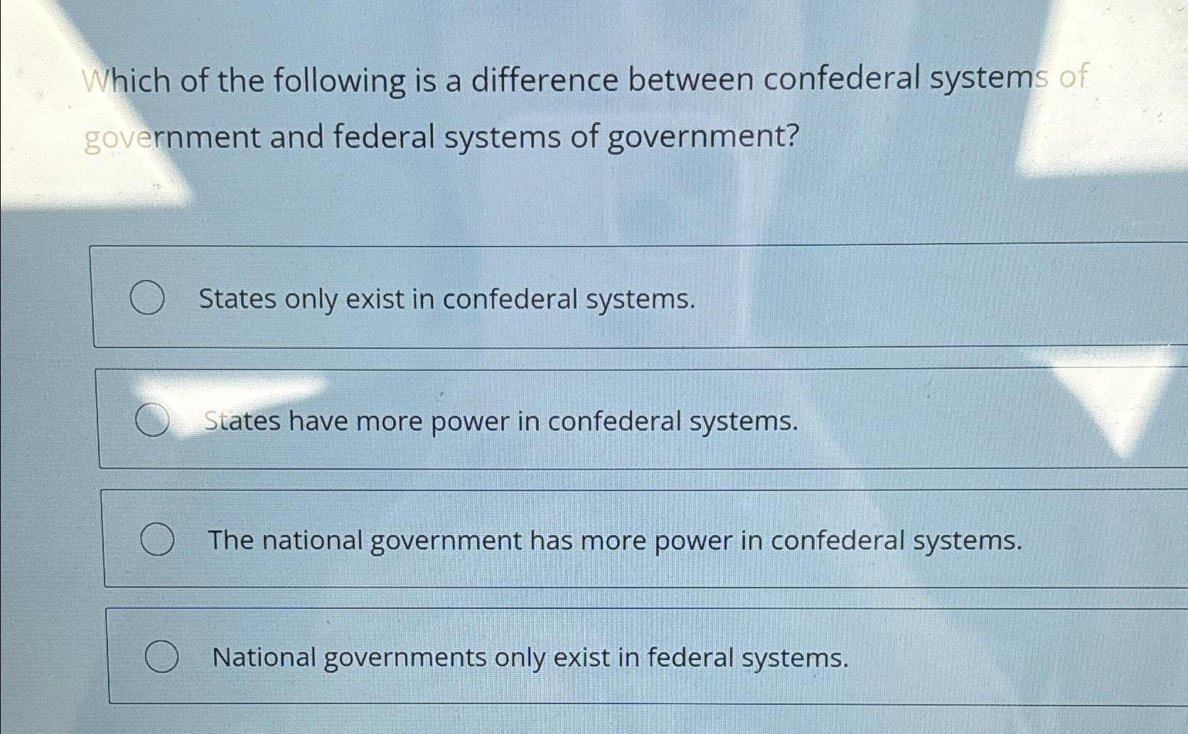 Solved Which of the following is a difference between | Chegg.com