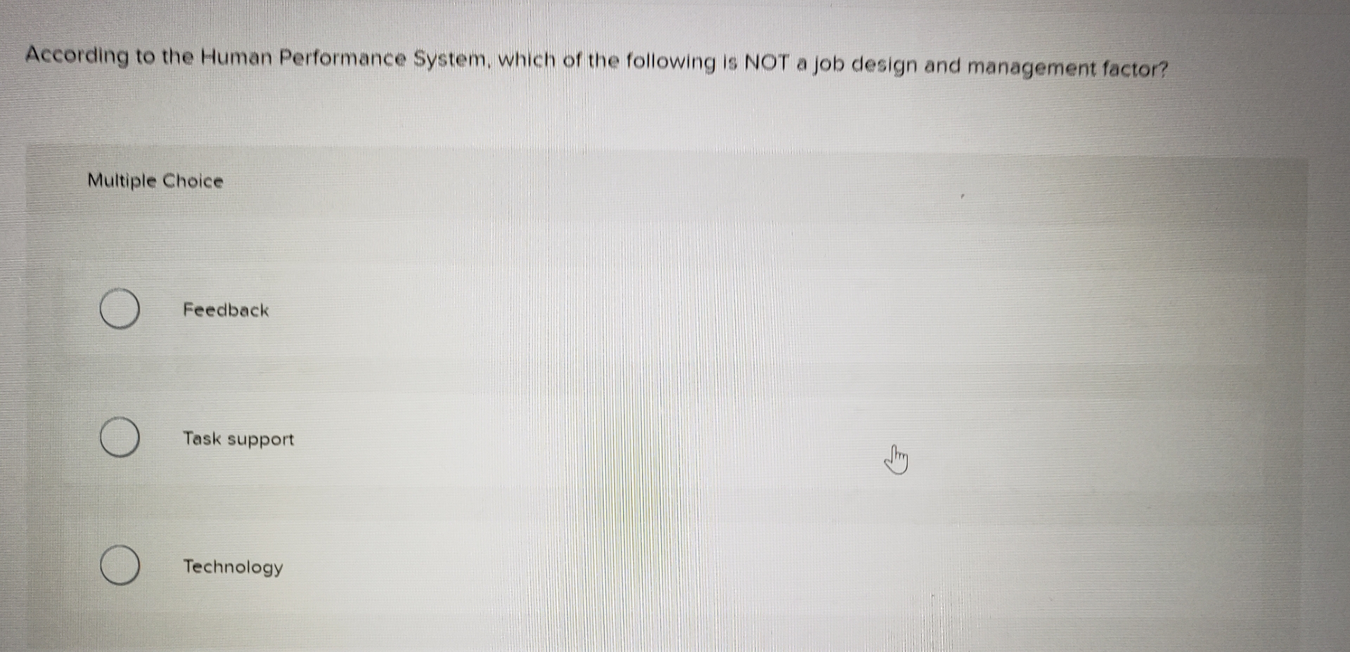 Solved According to the Human Performance System, which of | Chegg.com