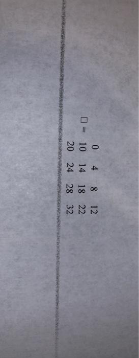 Solved Q10. (10%) Use nested for-loops to generate a matrix | Chegg.com