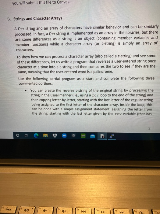 Solved . already been initialized to be the last letter of | Chegg.com