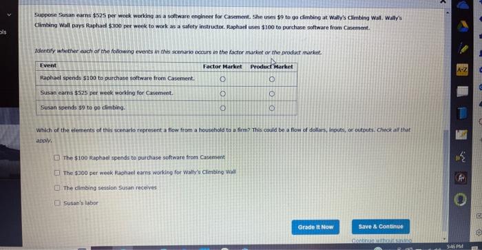 Rased on this model, households earn income when | Chegg.com