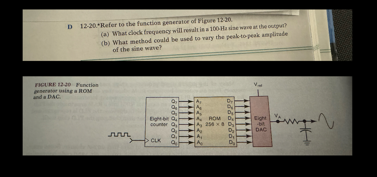Solved D 12-20.*** ﻿Refer to the function generator of | Chegg.com