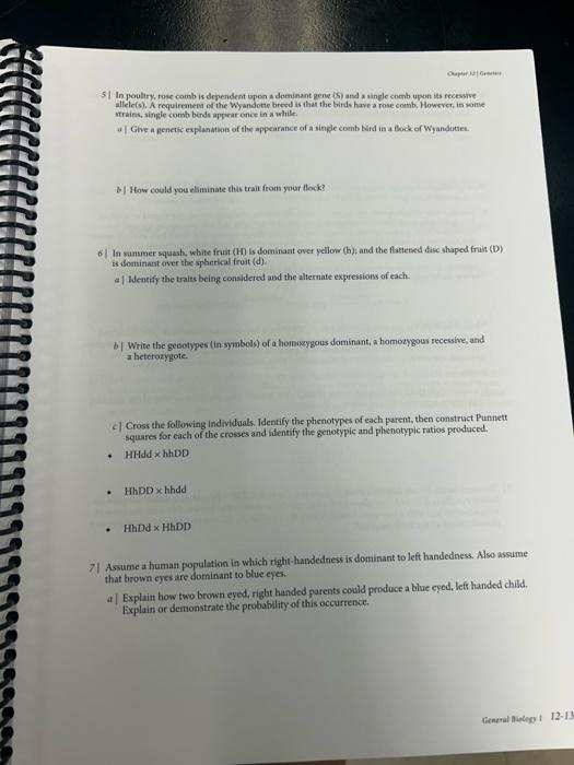 Solved 1) A spotted rabbit was mated to a solid colored | Chegg.com