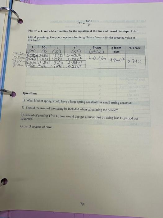 Solved Please answer question 3 on pg 79. rest of the lab is | Chegg.com