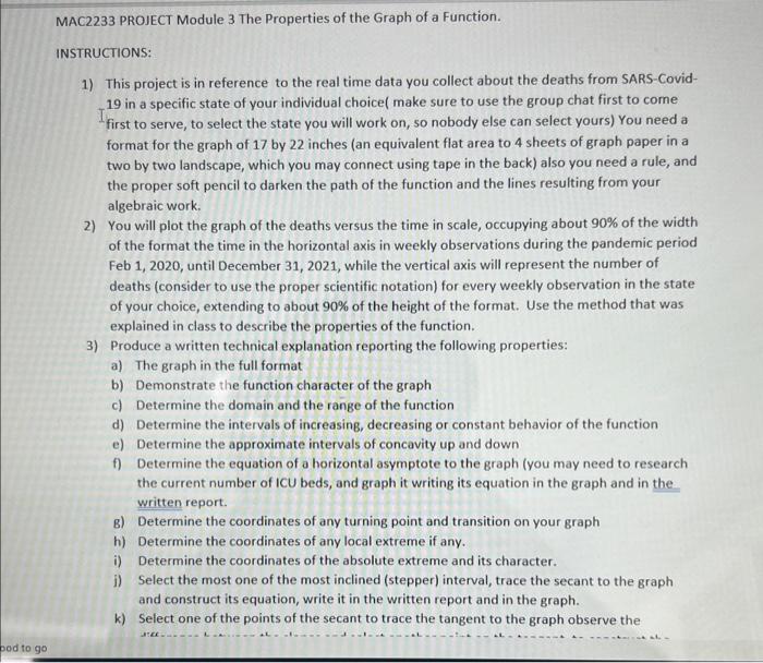 Solved NSTRUCTIONS: 1) This project is in reference to the | Chegg.com