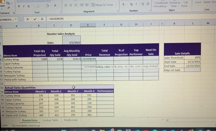 Exploring Excel 2019 Project 80Marks=110% DUE: Week 8 | Chegg.com