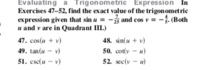 Solved Evaluating a Trigonometric Expression in Exercises | Chegg.com