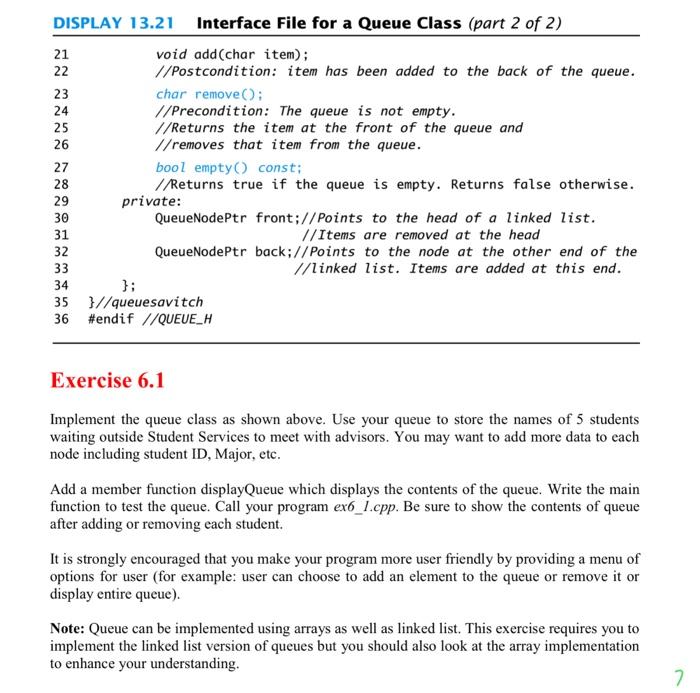 Solved The operation to add an item in the queue is called | Chegg.com