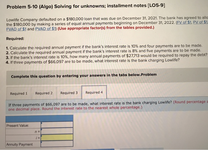 Solved Problem 5 10 Algo Solving For Unknowns Installment 