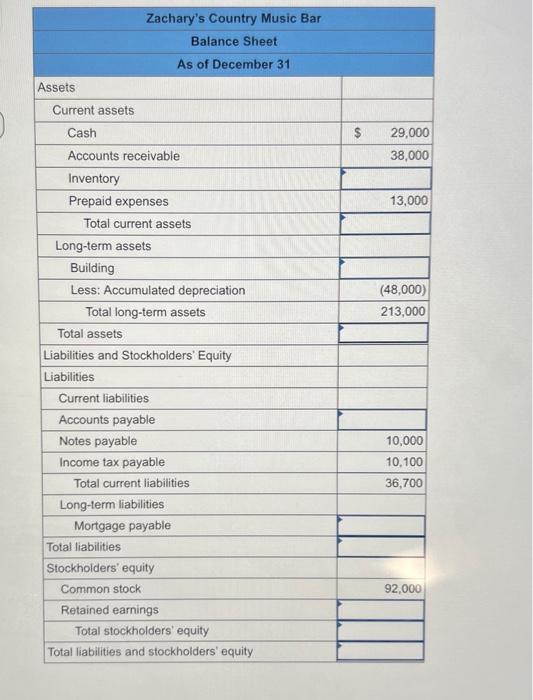 Solved Problem 13-20A (Algo) Supply missing balance sheet | Chegg.com Solved Problem 13-20A (Algo) Supply missing balance sheet | Chegg.com