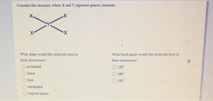 Solved Consider this structure, where X and Y represent | Chegg.com