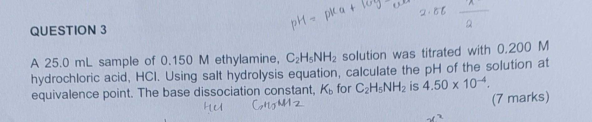 Solved hydrochloric acid, HCI. Using salt hydrolysis | Chegg.com