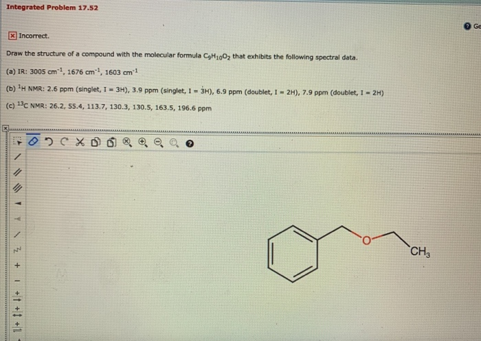 Solved Integrated Problem 17.52 Ge Incorrect Draw the | Chegg.com