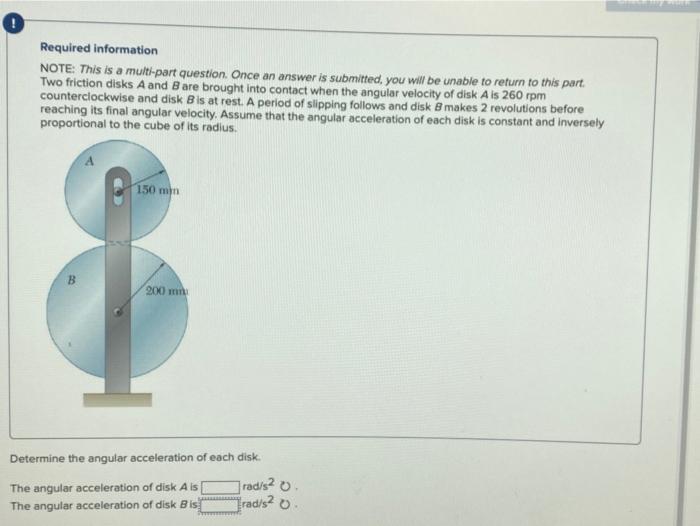 Solved Required information NOTE: This is a multi-part | Chegg.com
